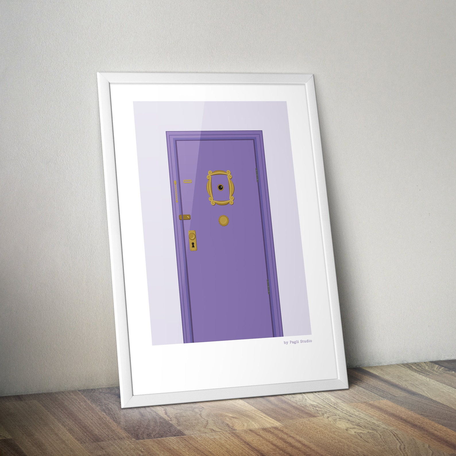 Purple Door, Friends TV Show's Apartment Printable Wall Art Poster ...