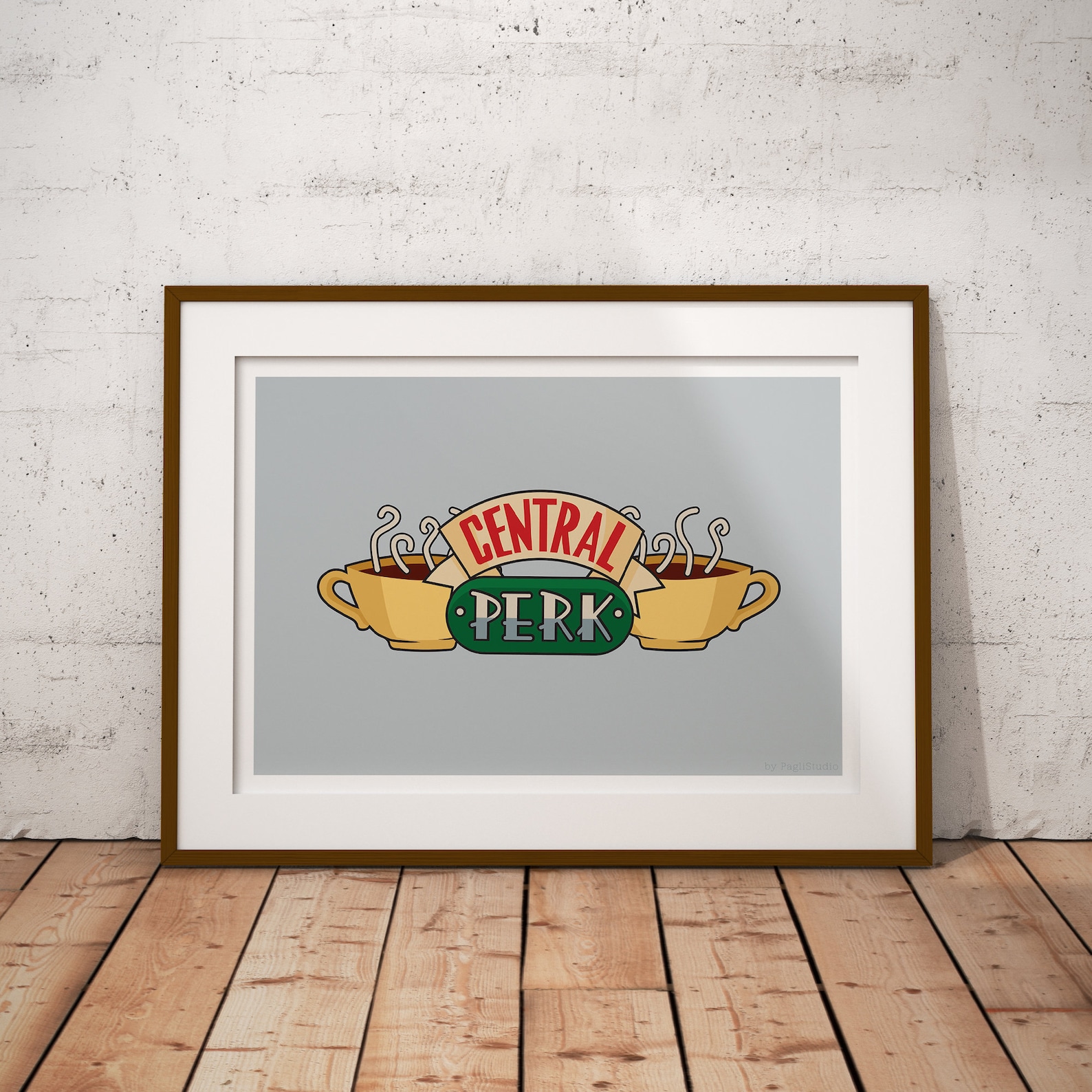Central Perk Logo || Friends TV Show || Printable Wall Art Poster Print ...