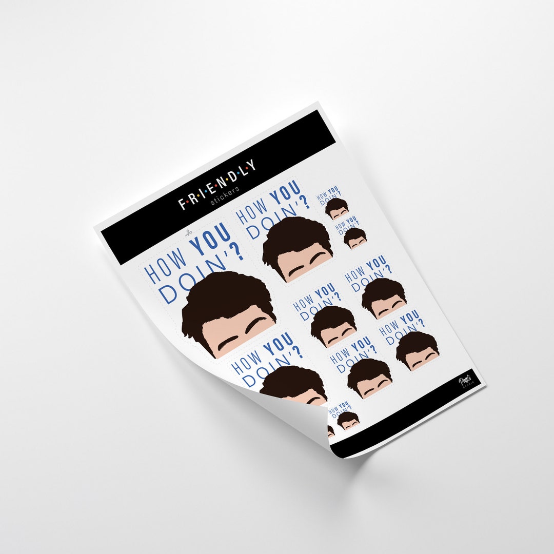 Printable Stickers || How You Doin'? Joey || for Planners, Iphone ...