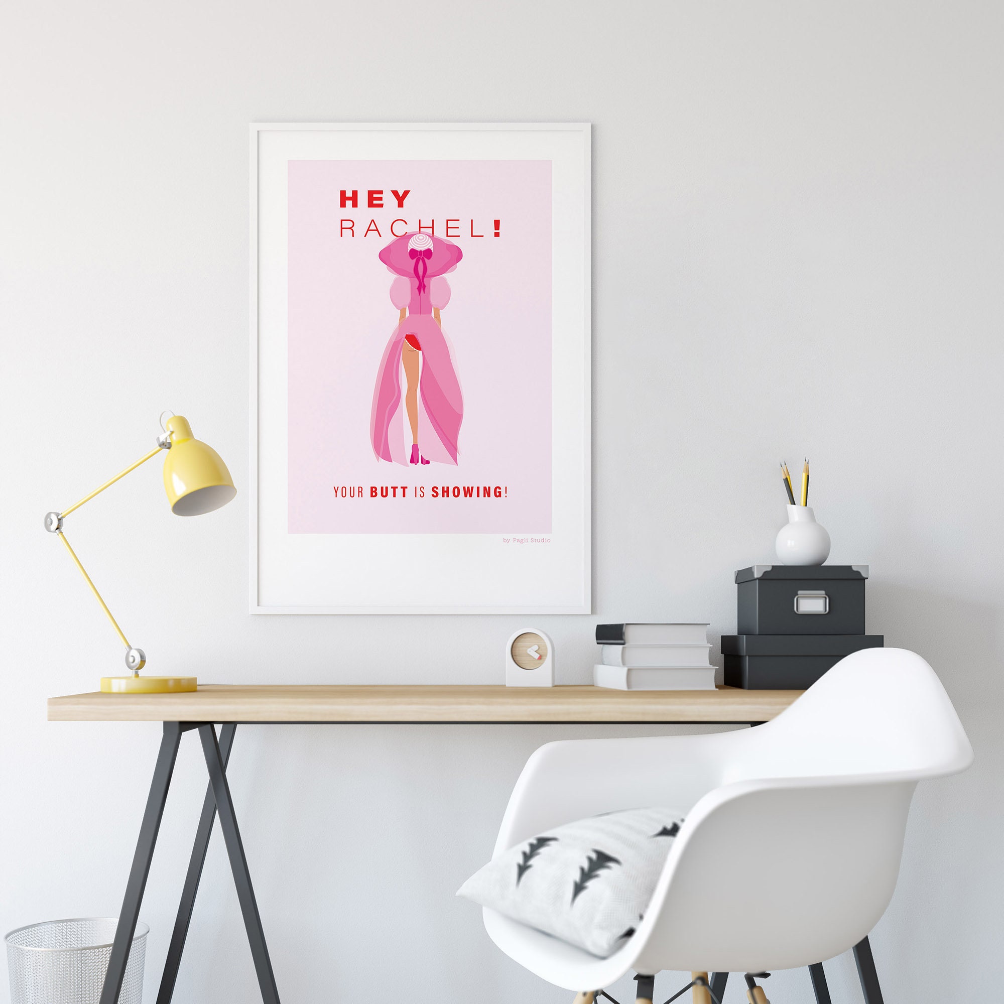 Hey Rachel Your butt is showing Friends TV Show Bubble | Etsy