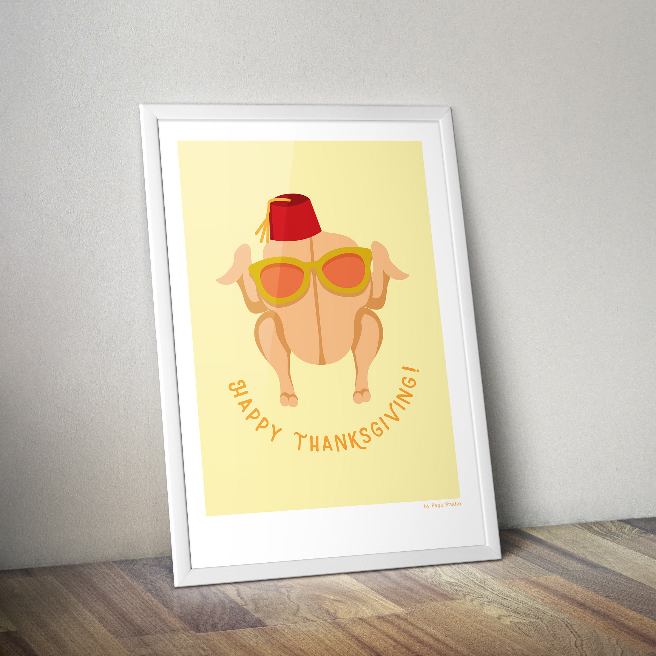Pavo de Acción de Gracias // Friends TV Show // Impresión de - Etsy México