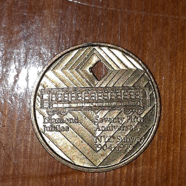 Diamond Jubilee 75th Anniversary Subway Tokens - Etsy