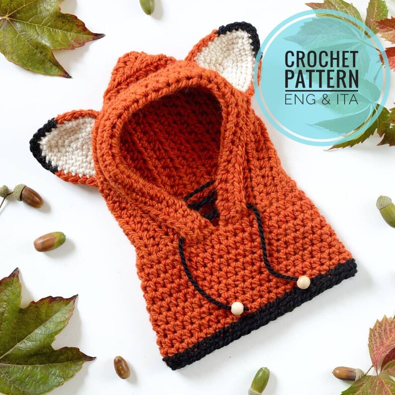 Fox Hood PDF Crochet PATTERN - Etsy