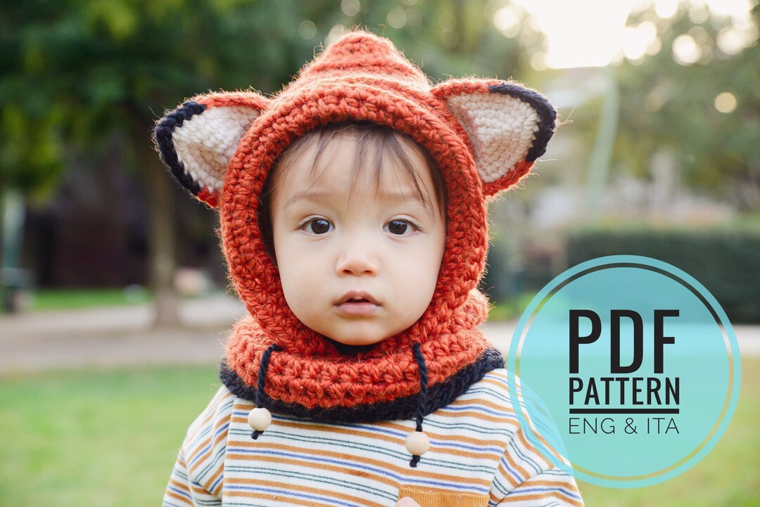 Fox Hood PDF Crochet PATTERN - Etsy