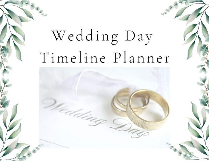 Editable Wedding Ceremony Reception Timeline Template | Wedding Order ...
