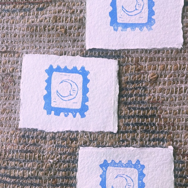 Moon Stamp - Etsy