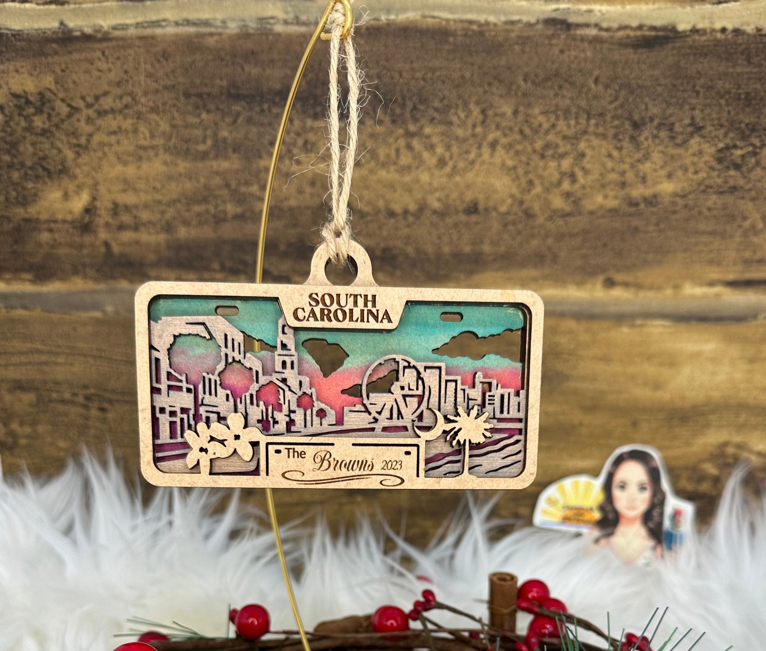 License Plate State Ornament - Etsy