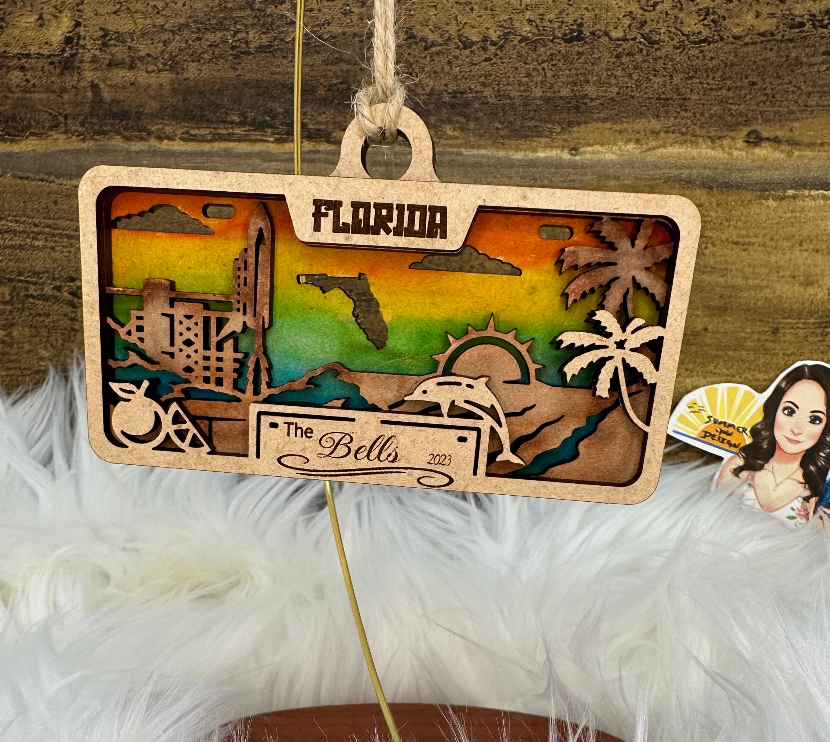 License Plate State Ornament - Etsy