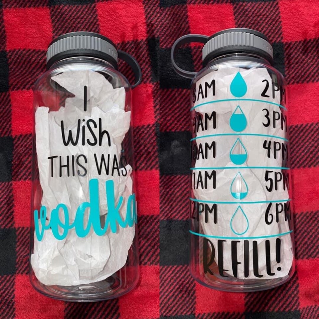 Water Level Water Bottle - Etsy