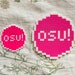Osu! Game Logo Perler Bead Pixel Art Sprite - Etsy
