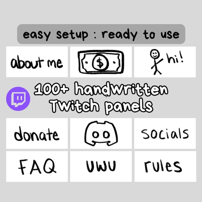 Rules Panel Twitch - Etsy