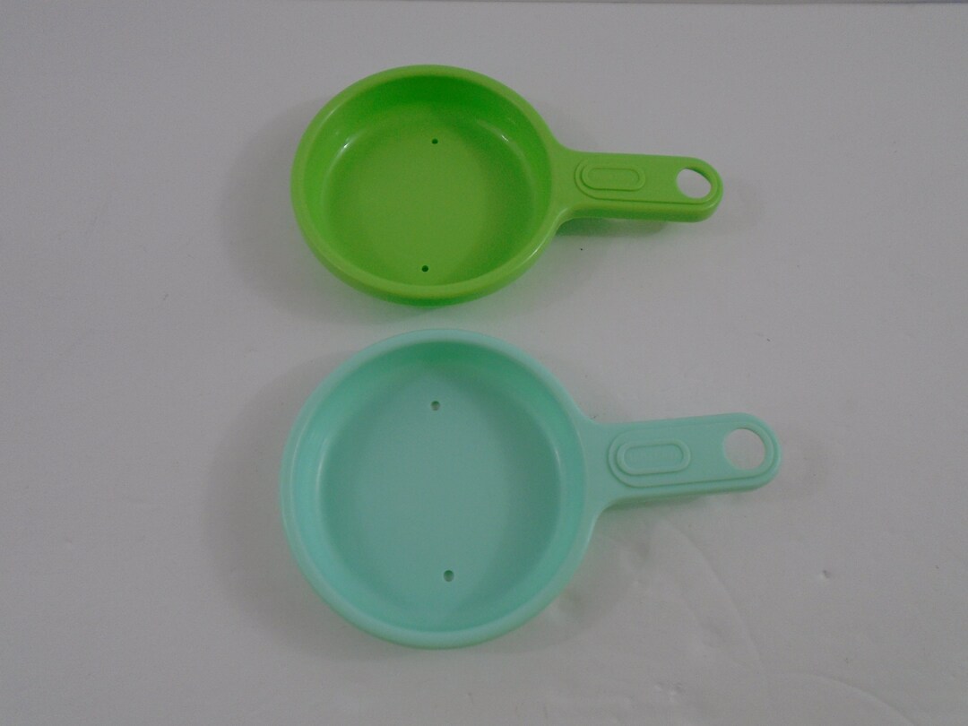 2 Vintage Little Tikes Green Frying Saucepan 33394XX MALAYSIA Aqua ...