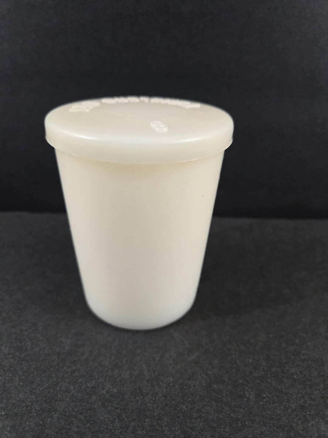 6 Nesting Tumbler Cup Spoon Set Lid W Pill Holder Plastic Vintage ...