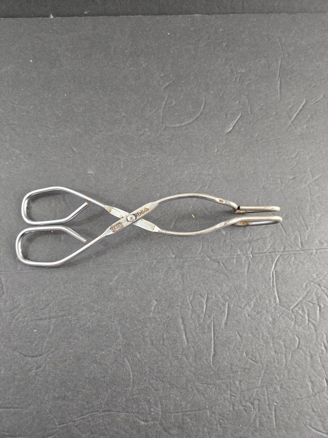 Vintage Ekco Kitchen Tongs Angled Scissor Metal Serving USA Grandmas - Etsy