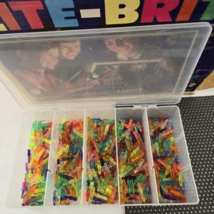 Lite Brite 1967 Vintage Light Bright Colored Pegs 20 Blank Sheets Box ...