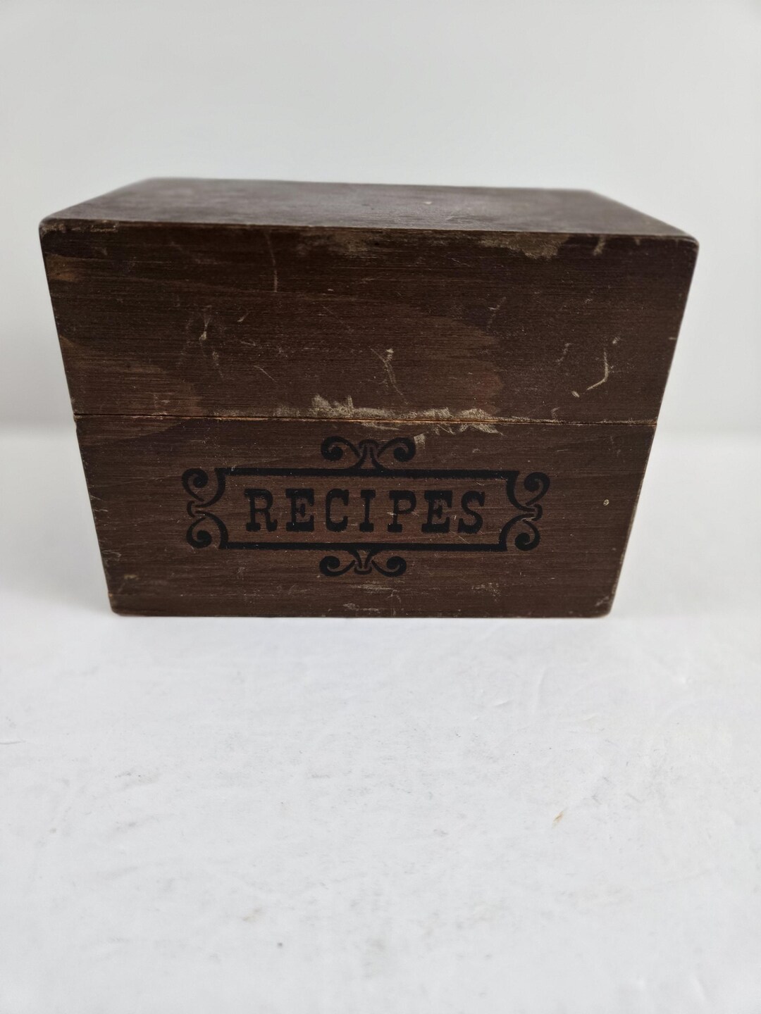 Vintage Wooden Recipe Box Kitchen Kitschy Collectible 6.5x4 Gadgets Storage - Etsy