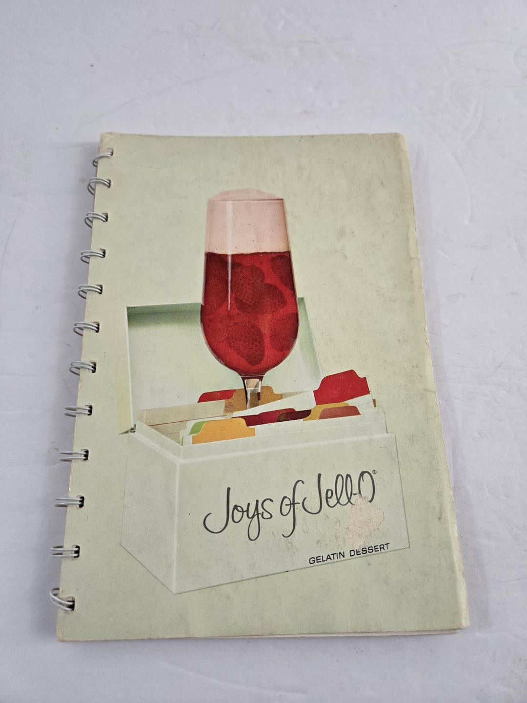 Joys of Jell-o Recipe Cookbook Gelatin Dessert Wire Bound Molded Salads ...
