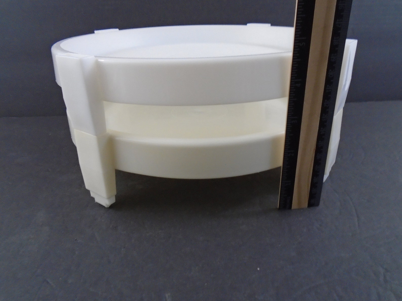 2 Vintage Tupperware Divide A Rack Pie 511 Stackers 10 Carriers White ...