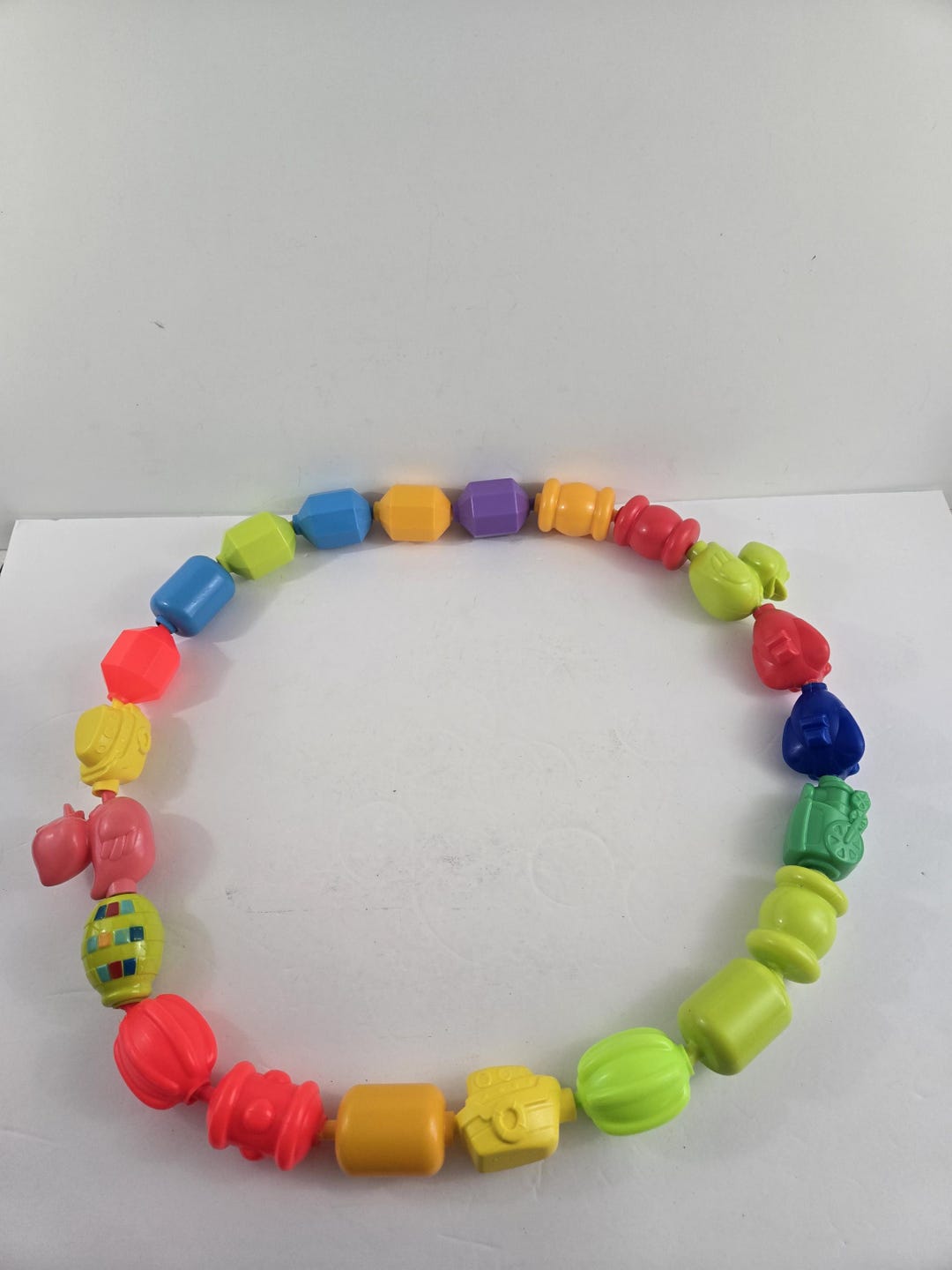 Mattel Snap Together Pop Beads Lock Shapes 22 Pieces VTG Lot Toddler ...