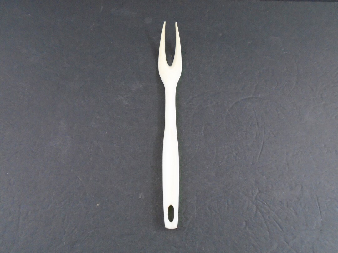 Vintage FOLEY Nylon Plastic Almond Color Meat Fork Servig 11 2 Prong ...