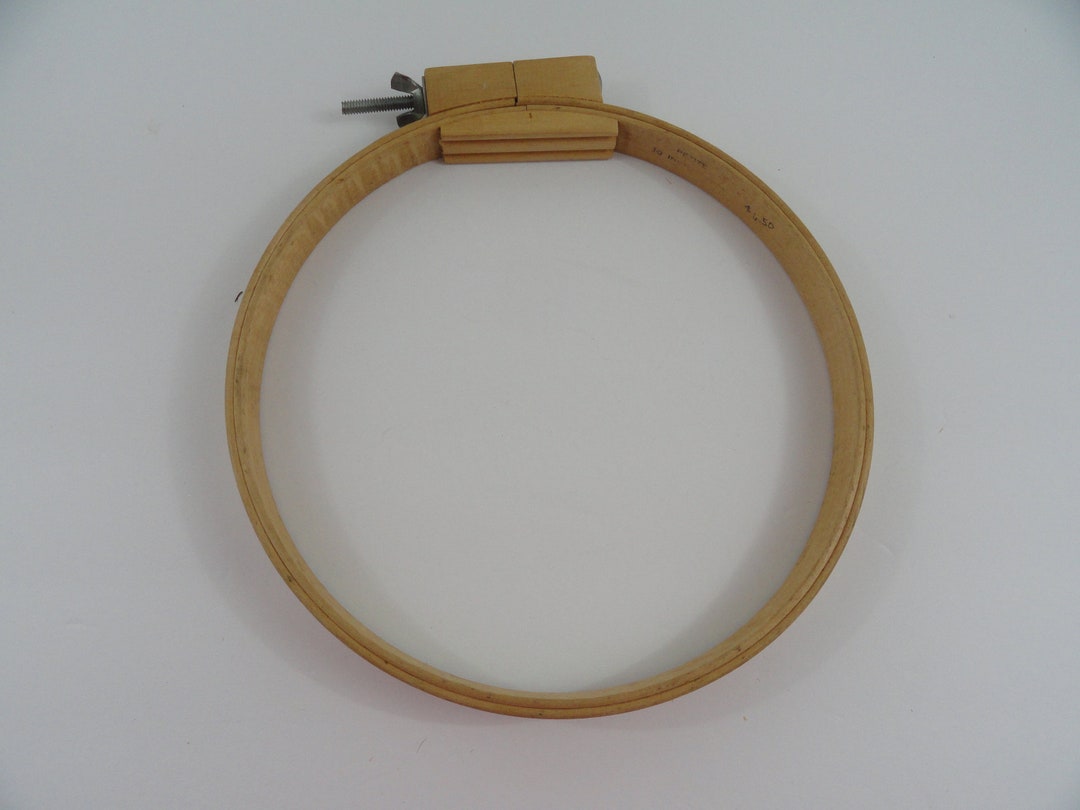 Embroidery Hoop 10 Round Wood Block Petite Needlework - Etsy