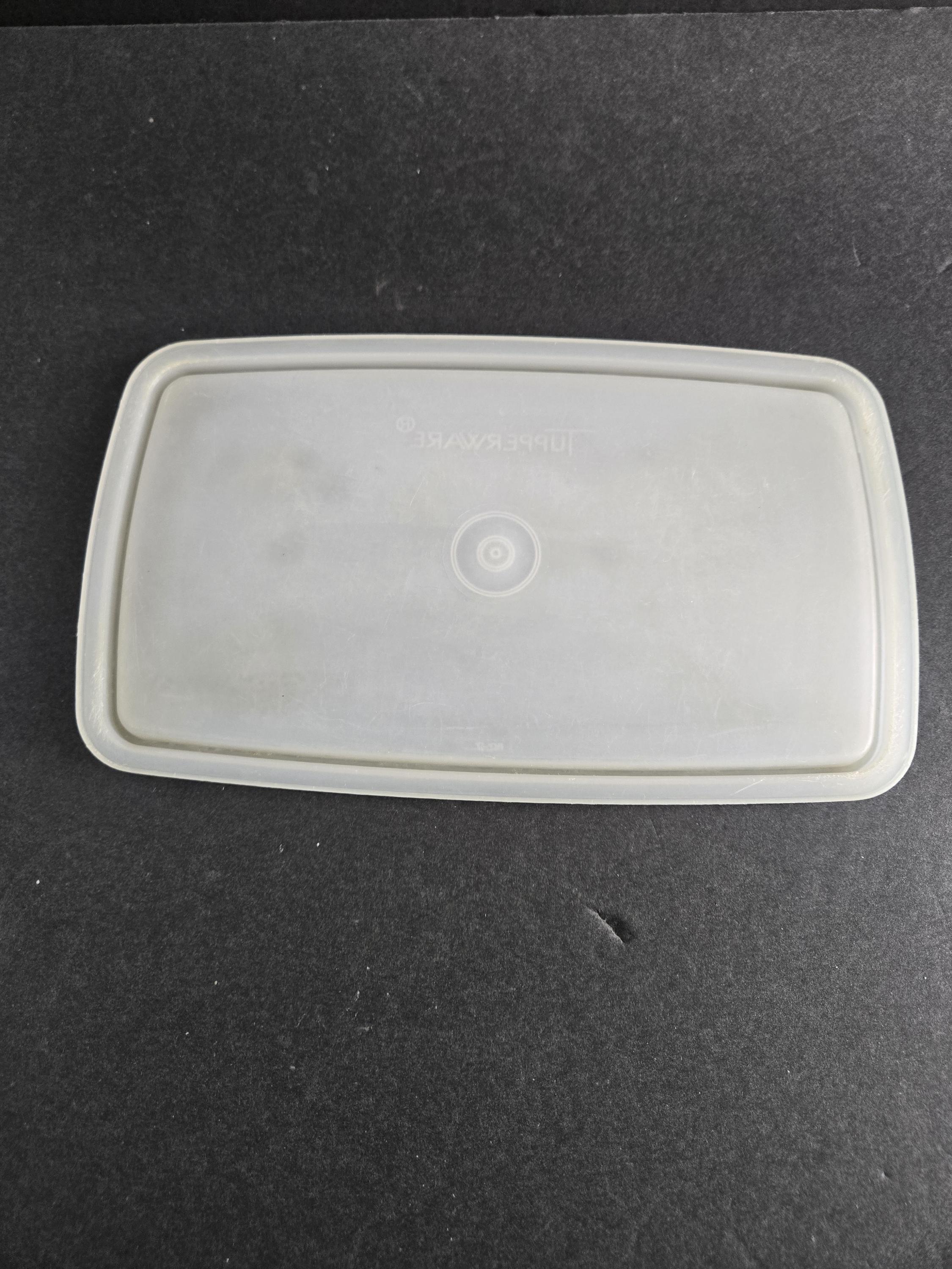 Vintage Tupperware Replacement Lid 817 ONLY Rectangle 9.5x5.5 Sheer - Etsy