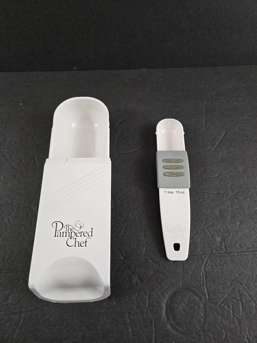 Pampered Chef Slide Measuring Half Cup and Tablespoon Slider Adjustable ...