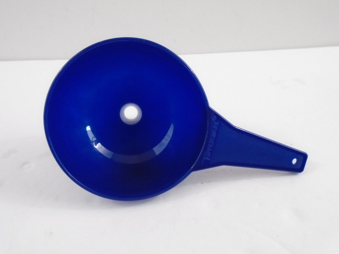 Tupperware Funnel 1227 Navy Blue 3.75'' Vintage Candy Kiss Shape ...