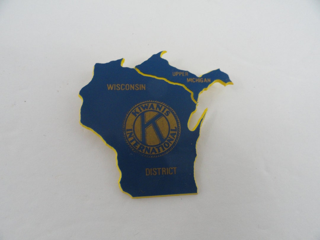 Kiwanis Wisconsin Upper Michigan Pinback Vintage K International District - Etsy