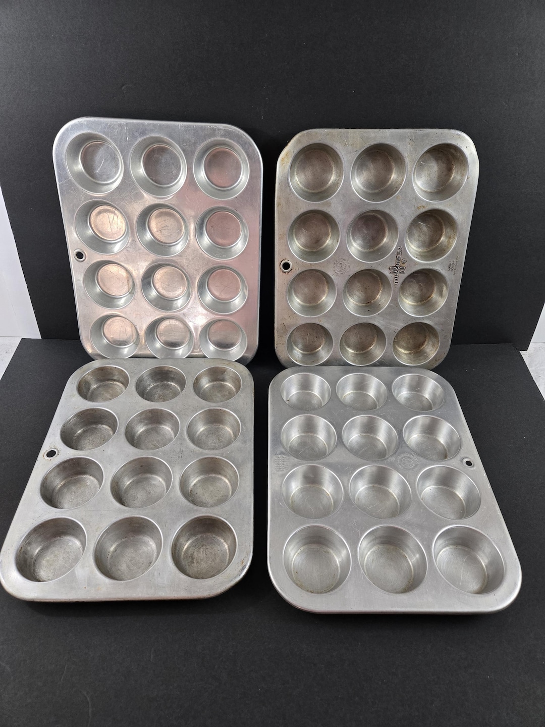 1 Comet 2 UPA 1 Mirro 162M Aluminum Muffin Cupcake Tin Pan 13" X 10 ...