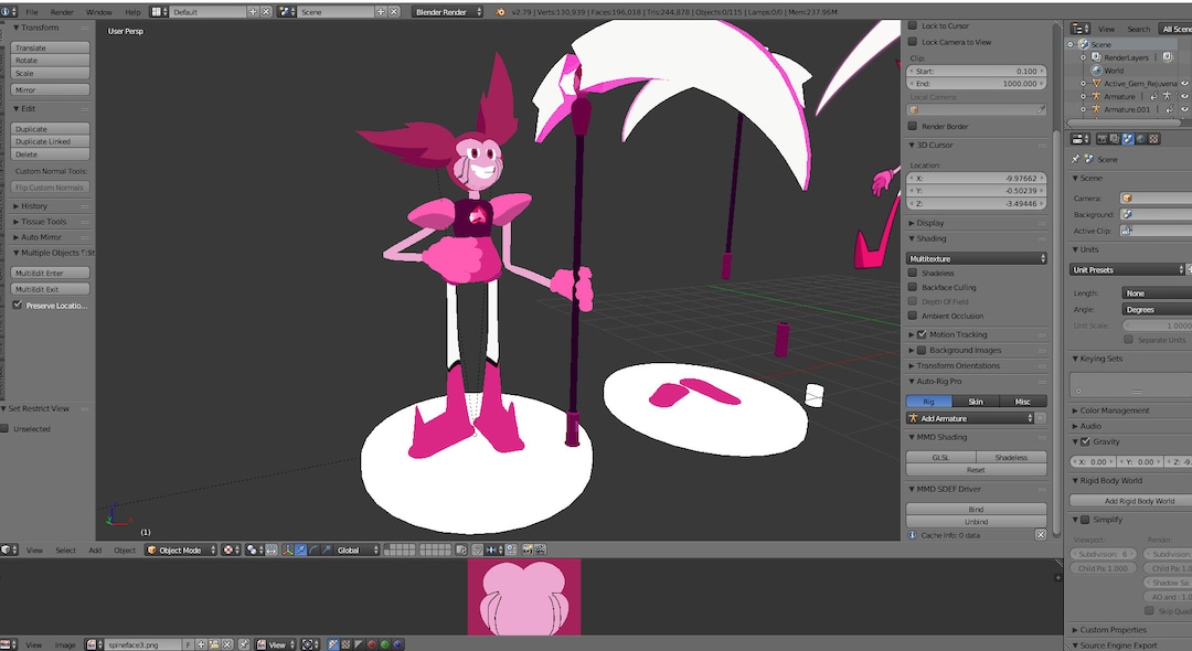 Spinel 3D Printed Statue Model Files - Etsy