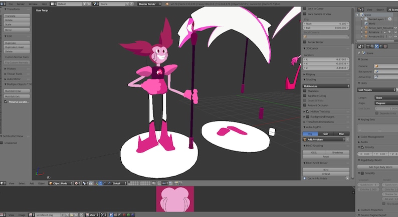 Spinel 3D Printed Statue Model Files - Etsy