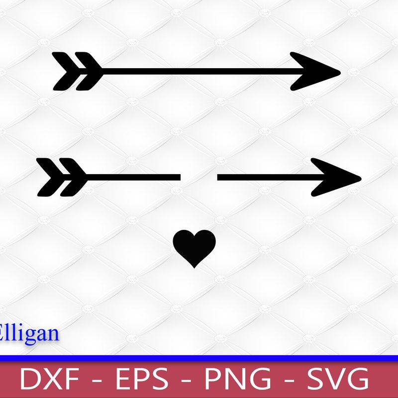 Heart Arrow Clipart - Etsy