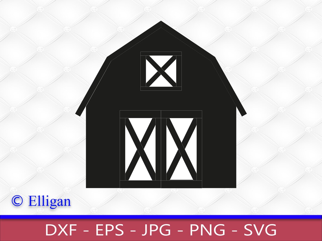 Barn, 2 Door, Window, SVG, PNG, Clipart - Etsy