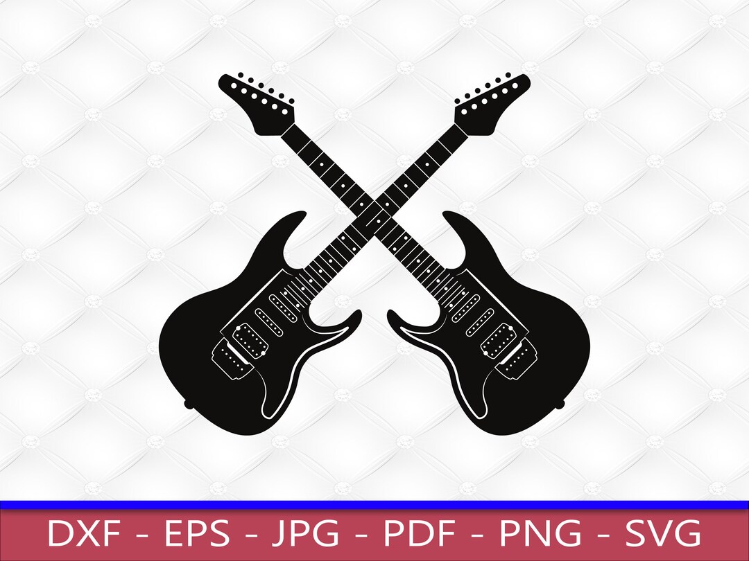 Electric Guitars, X, Cross, SVG, PNG, Clipart - Etsy