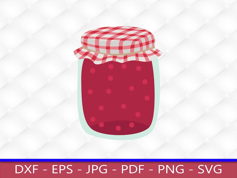 Strawberry Jam Jar, SVG, PNG, Clipart - Etsy