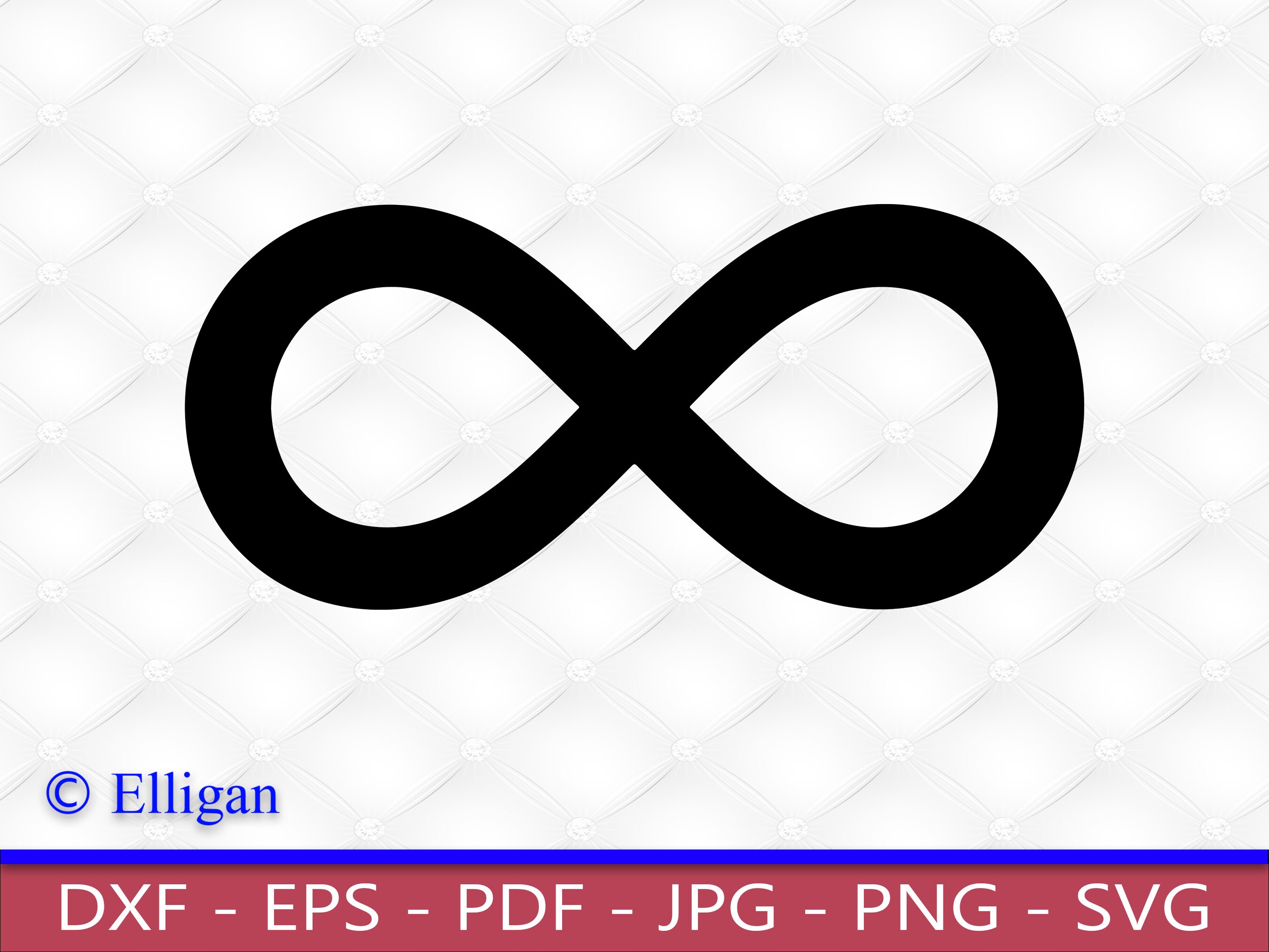 Infinity Symbol SVG PNG Clipart - Etsy UK