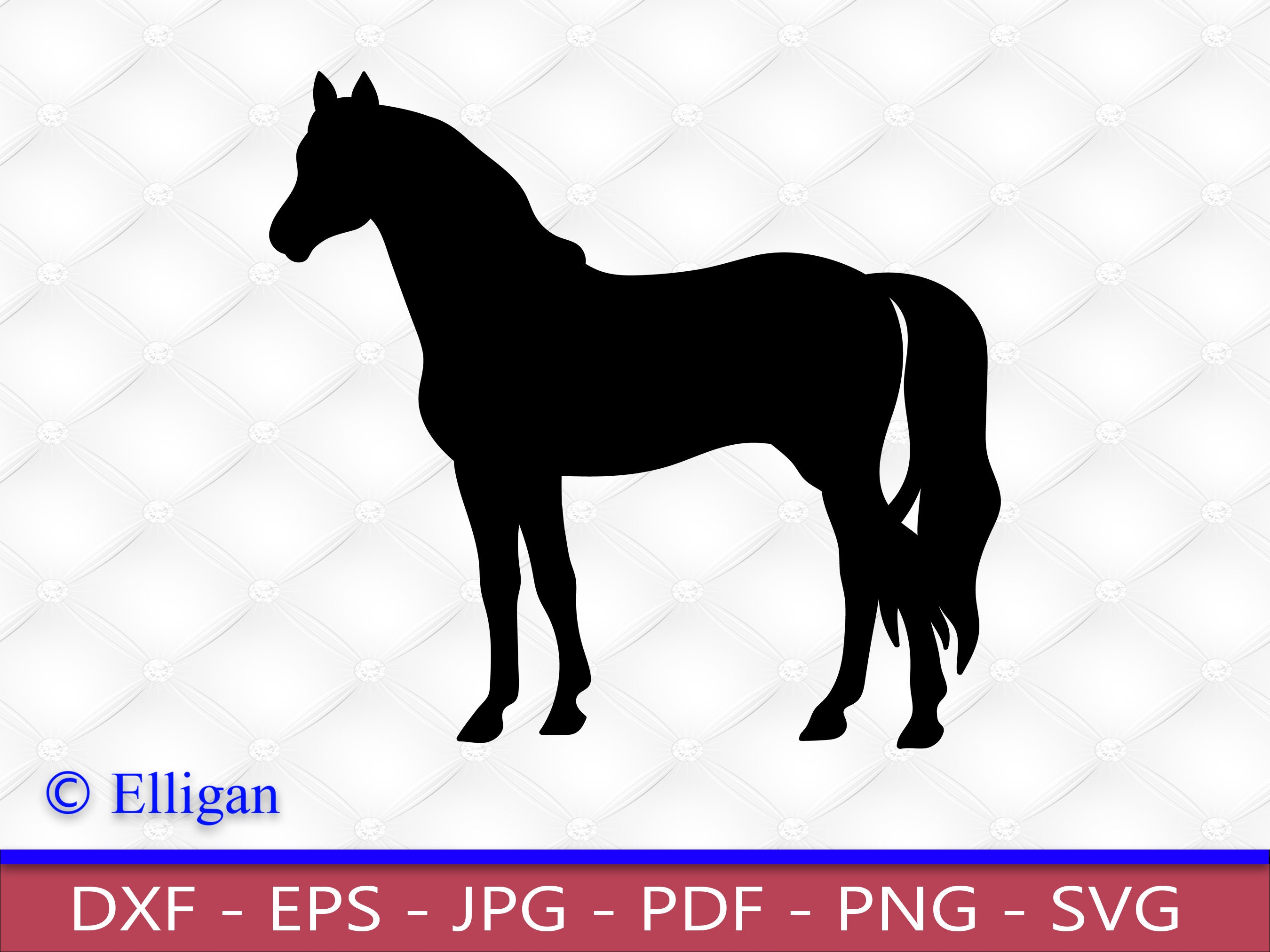 Horse Standing, Silhouette, SVG, PNG - Etsy UK