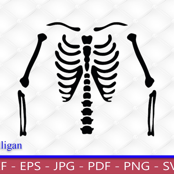 Skeleton Torso Svg - Etsy