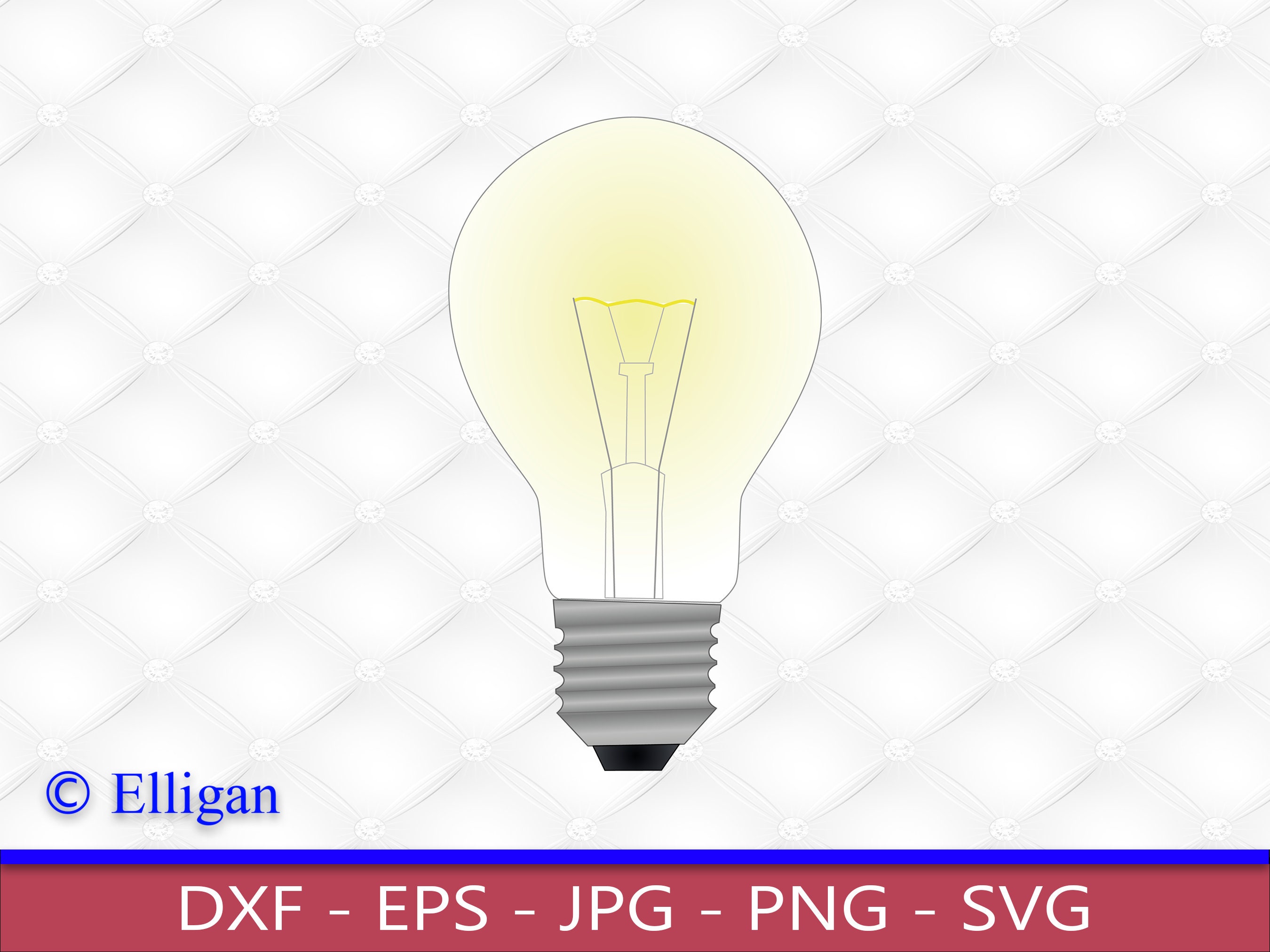 Edison Light Bulb Vector Clipart