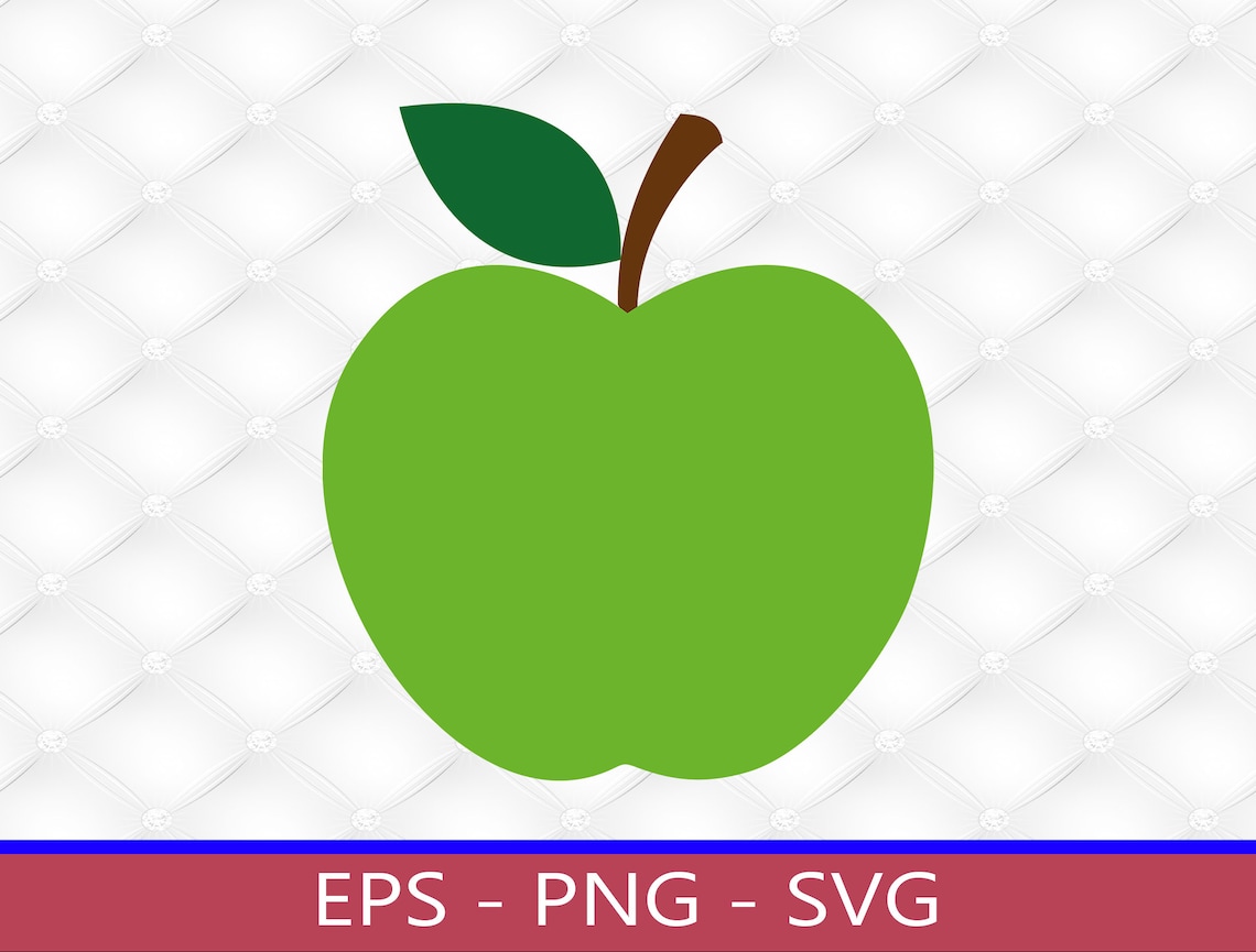 Green Apple | SVG | PNG | Clipart - Etsy