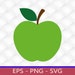 Green Apple | SVG | PNG | Clipart - Etsy