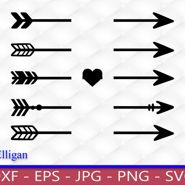 Half Arrows Svg - Etsy