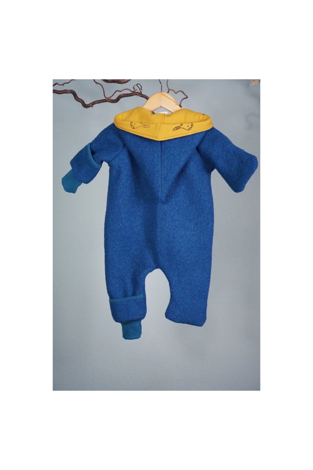 Walk Overall With Turn-up Cuffs for Babies and Toddlers, Wool Overall ...