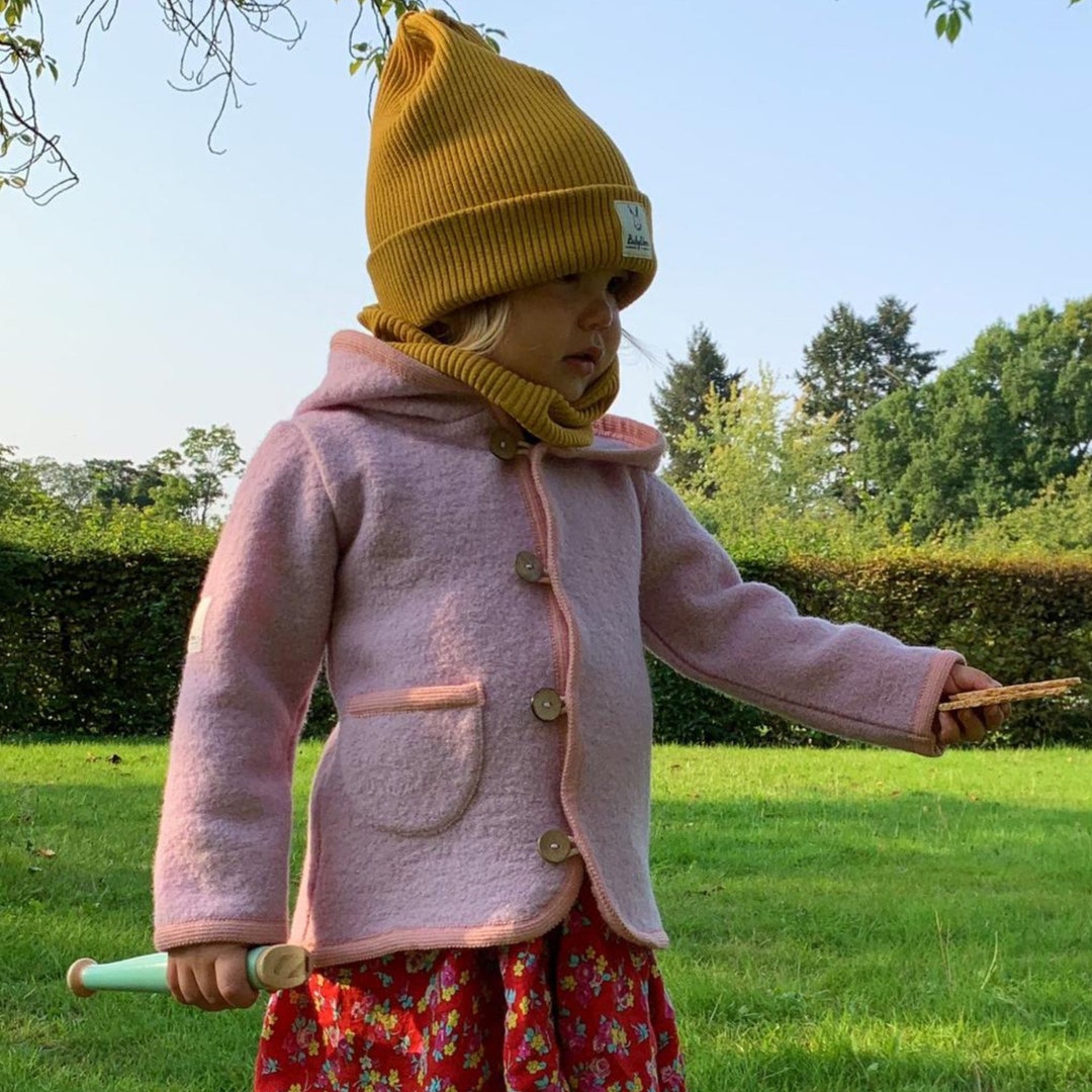 Children's Boiled Wool Jacket Made of 100% Pure New Wool – Perfect Baby ...