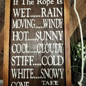 Redneck Weather Rope Rustic Decor Funny Sign Gift | Etsy