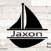 Sailboat Monogram SVG Split Monogram Custom Name Nautical - Etsy Canada