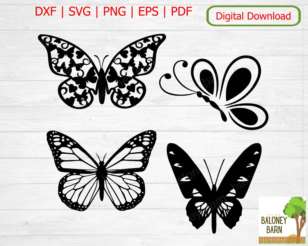 Butterfly Clipart, Butterfly SVG, Butterfly Silhouette, Butterflies ...