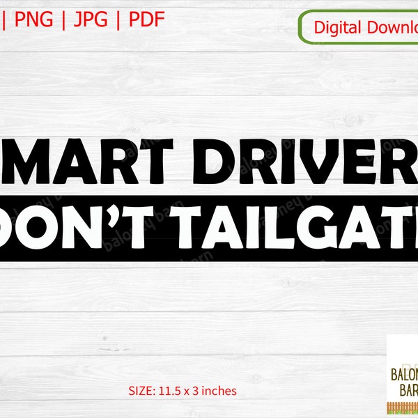 Smart Car Bumper Sticker - Etsy