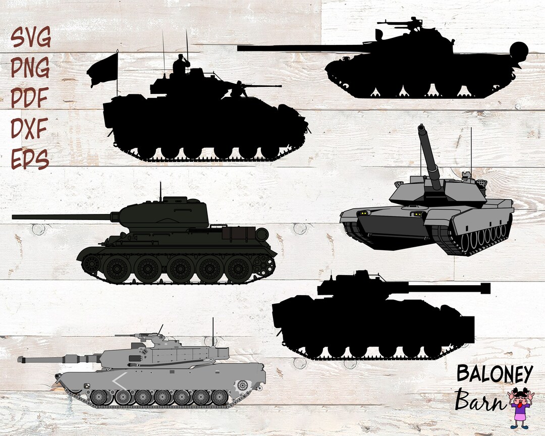 Tank Clipart Tanks SVG Battle Vehicle Armor Combat Armour - Etsy